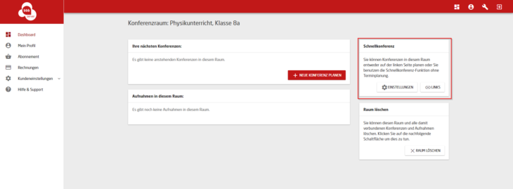 Schnellkonferenzen in bbbserver.de (Serientermine) - bbb-hilfe.de